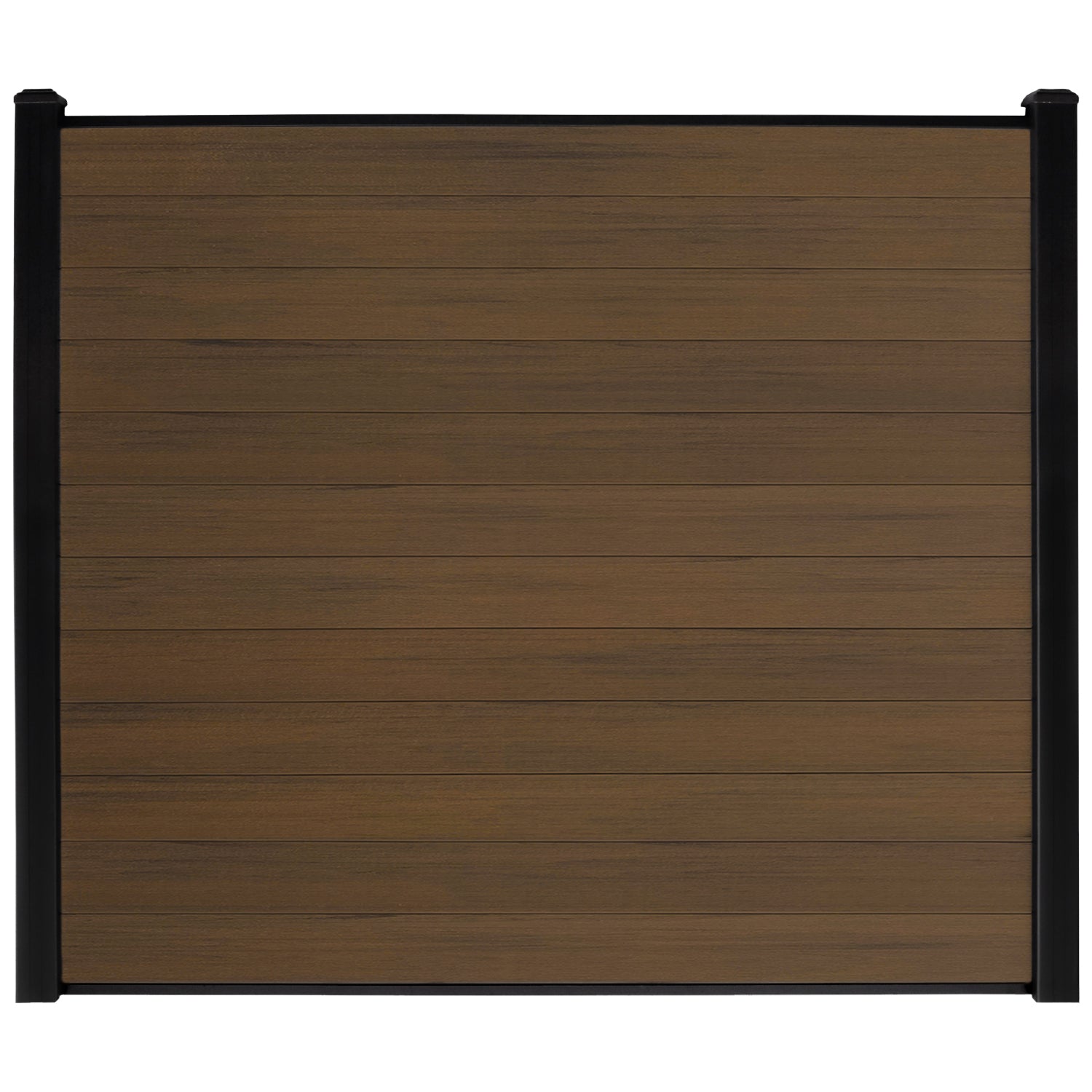 Composite Fence Series 6 ft. x 6 ft. Savannah Brown WPC Brushed Fence ...