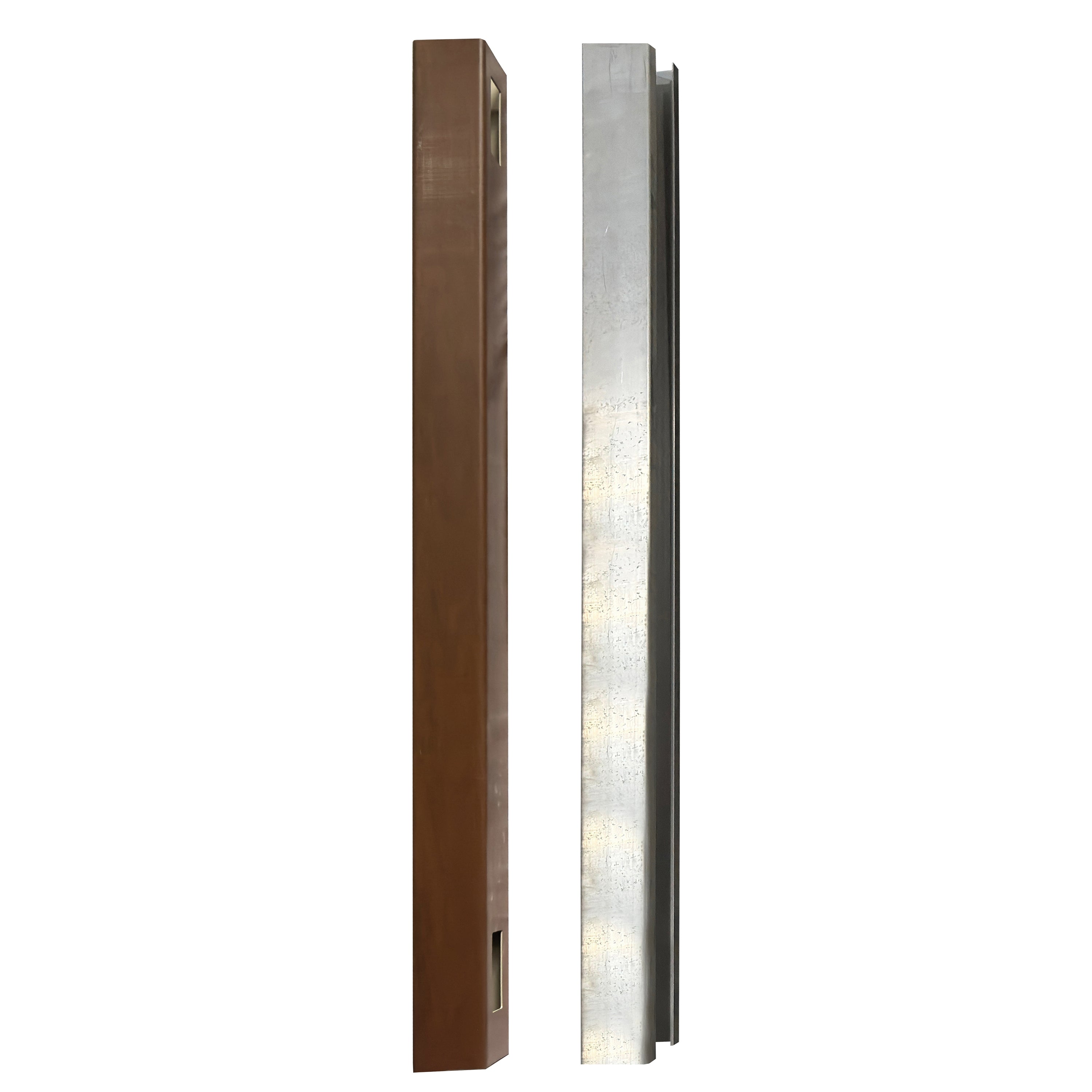 Woodgrain Vinyl Hickory Fence Post with Aluminum Insert 5 in. x 5 in ...